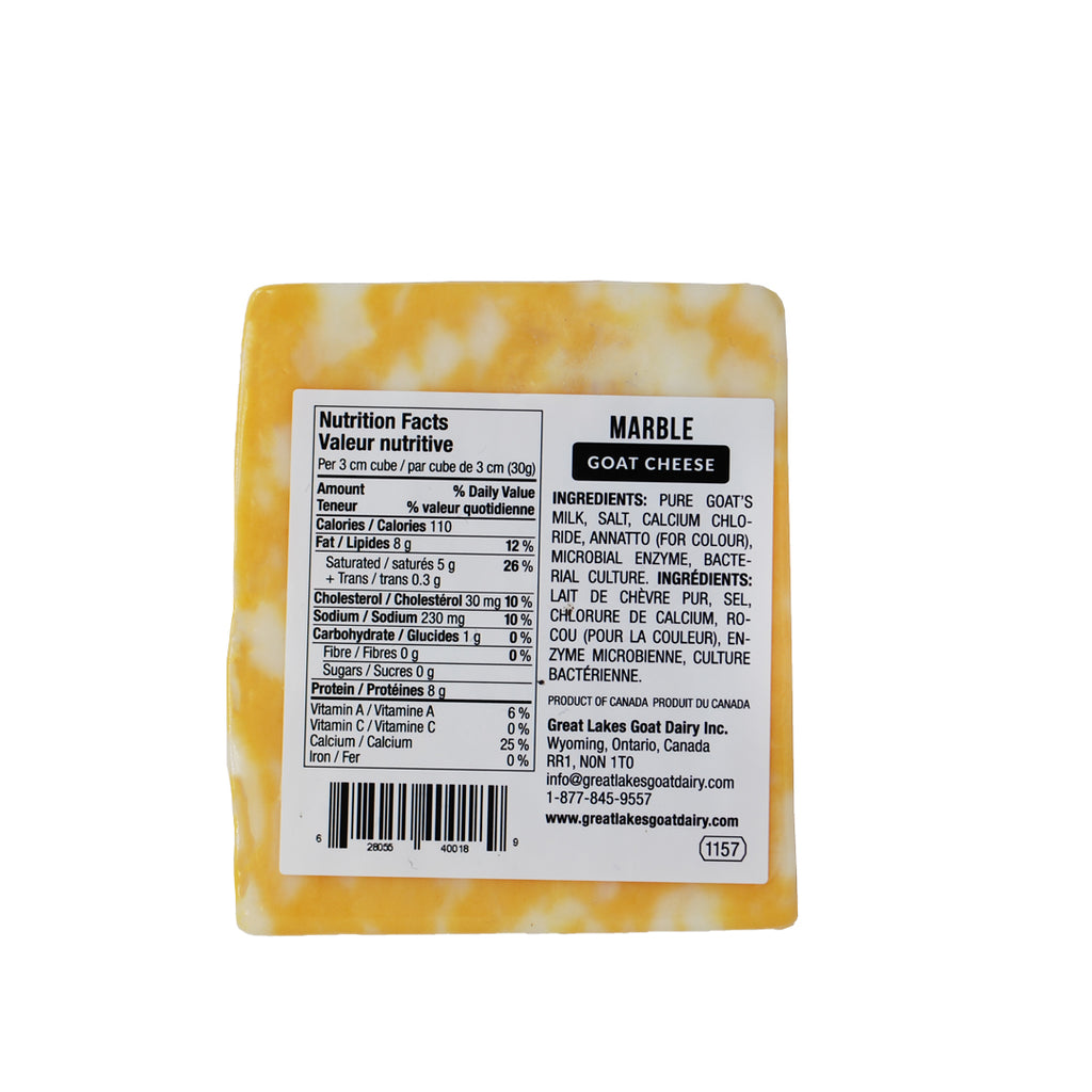 Marble Goat Cheese | Pure Goat Milk | Great Lake Goat Dairy – Great ...